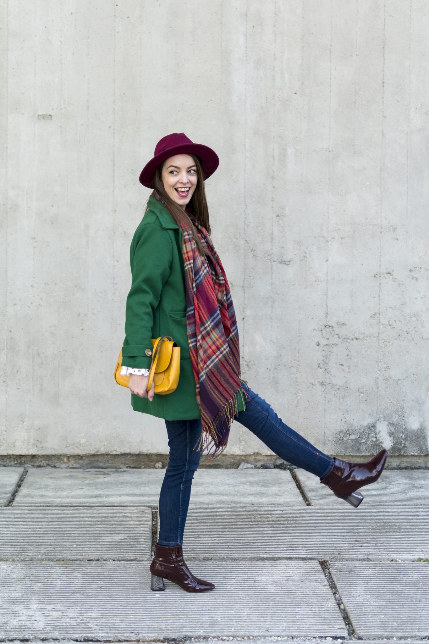 The green color in a fall outfit – Mademoiselle Iva – Ivana Majtan